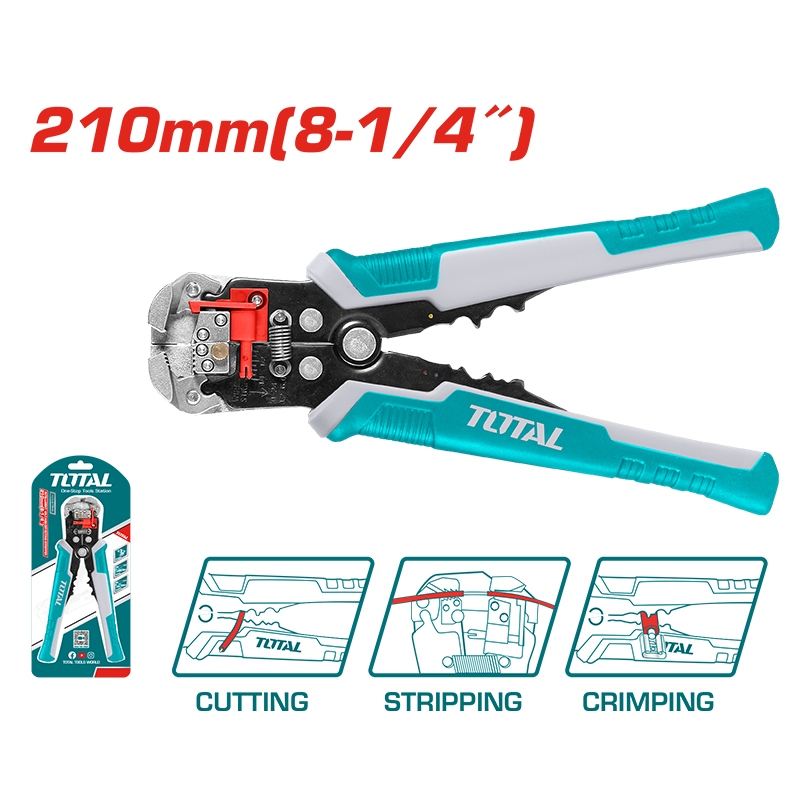 Total คีมปอกสายอัตโนมัติ ( ตัด ปอก ย้ำ ) รุ่น THT15246 ( Automatic Wire ...