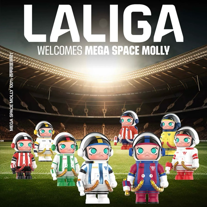 (จัดส่งด่วน) POPMART MEGA SPACE MOLLY 100% NBA x LALIGA ลิขสิทธิ์แท้ ...