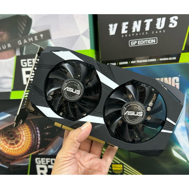 VGA (การ์ดแสดงผล) ASUS DUAL GEFORCE GTX 1650 V2 OC EDITION 4GB G DDR6 (ภาพถ่ายจากสินค้าจริง ...