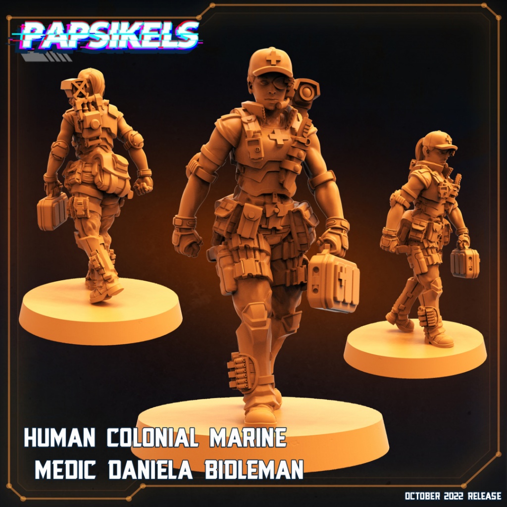 Human Colonial Marine Medic Daniela Bidleman - Vs Humans - Humanoid ...