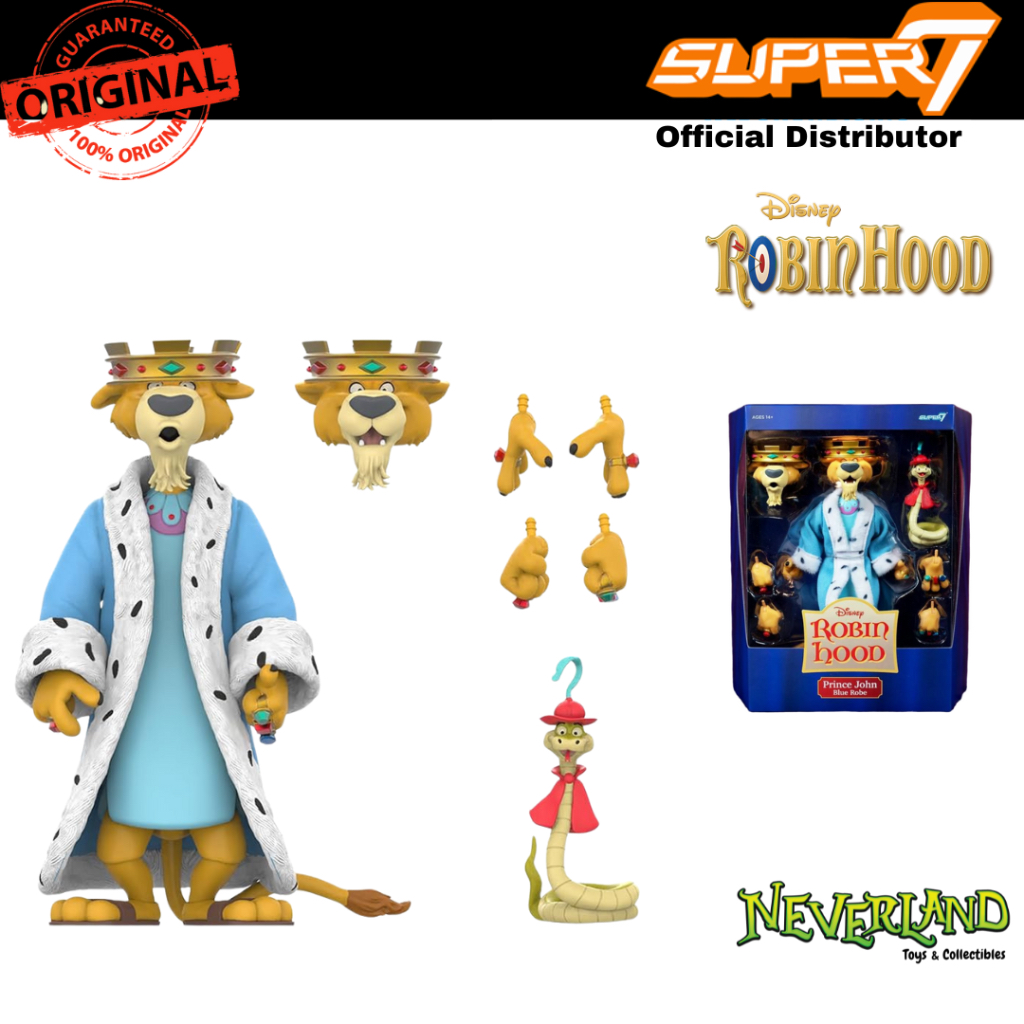 Super7 Disney Robin Hood Prince John Ultimates! Wave 1 Figure | Shopee ...