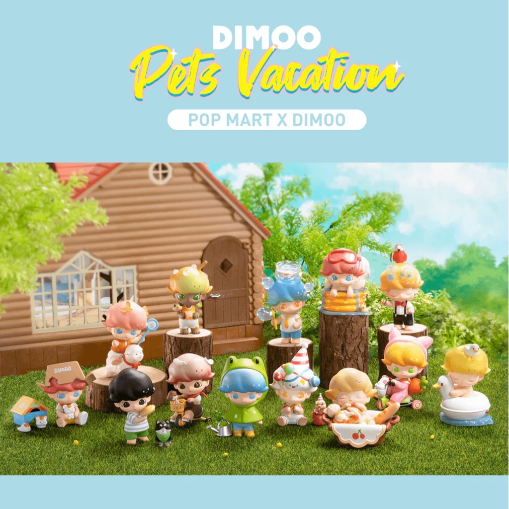 กล่องสุ่ม POP MART x Dimoo Pest Vacation โมเดลตุ๊กตาฟิกเกอร์ งานเทียบ ...