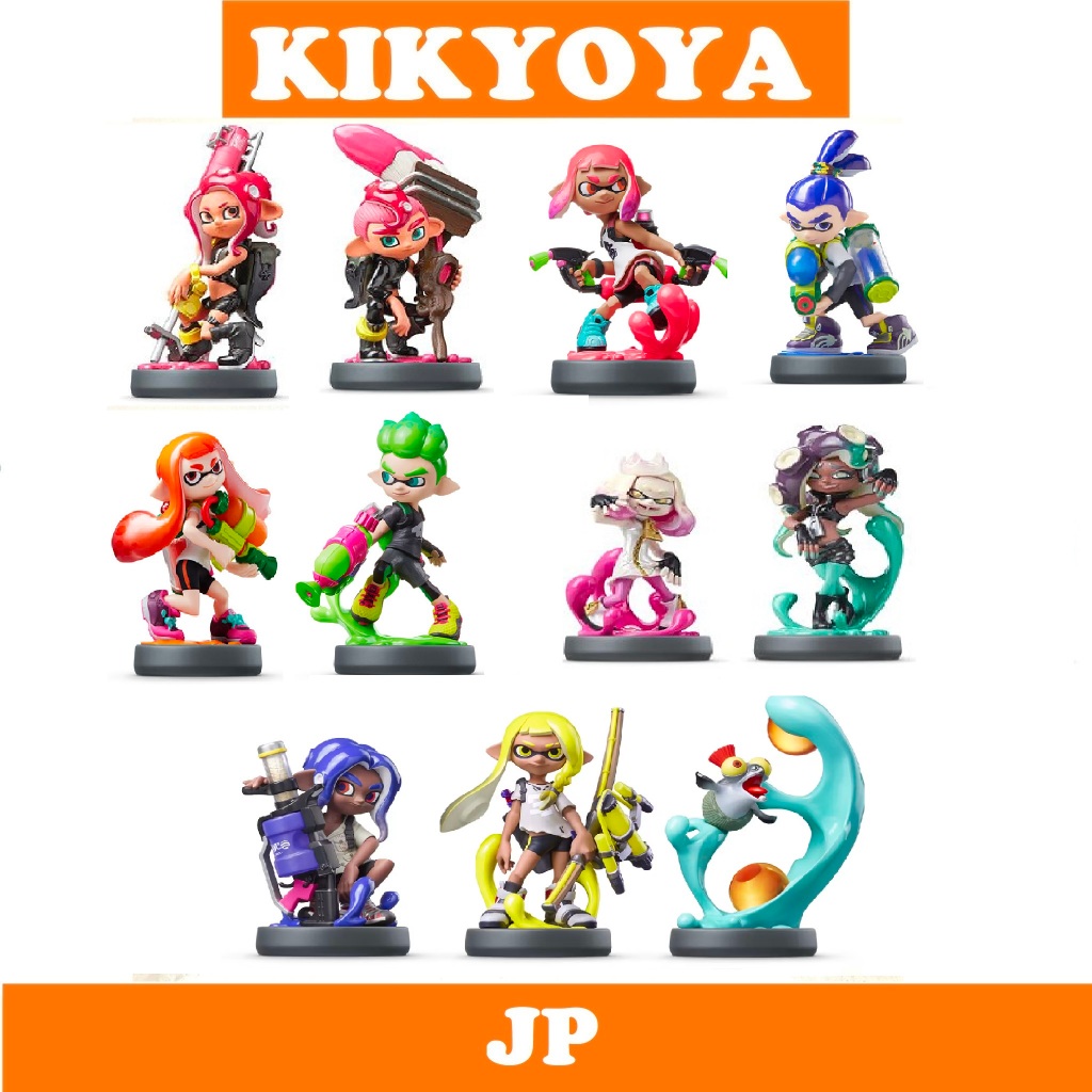 +amiibo Splatoon [inkling [yellow] octoling [blue] kojake] green BOY girl hime pearl marina lida ...