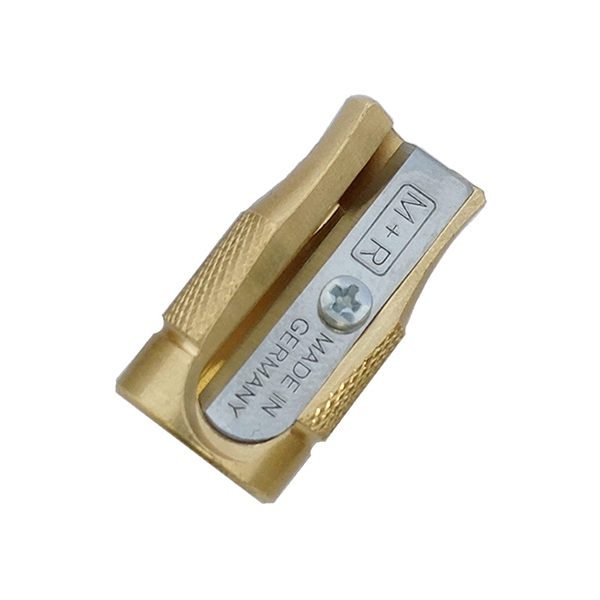 M+R Brass Castor Sharpener กบเหลาดินสอ M+R วัสดุทองเหลือง | Shopee Thailand