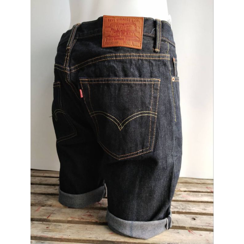 รีวาย ริมแดง 501 us ผ้าซักนุ่ม ป้ายหนังส้มแท้ ขาสั้นริมแดง ยาว 21-23นิ้ว | Shopee Thailand