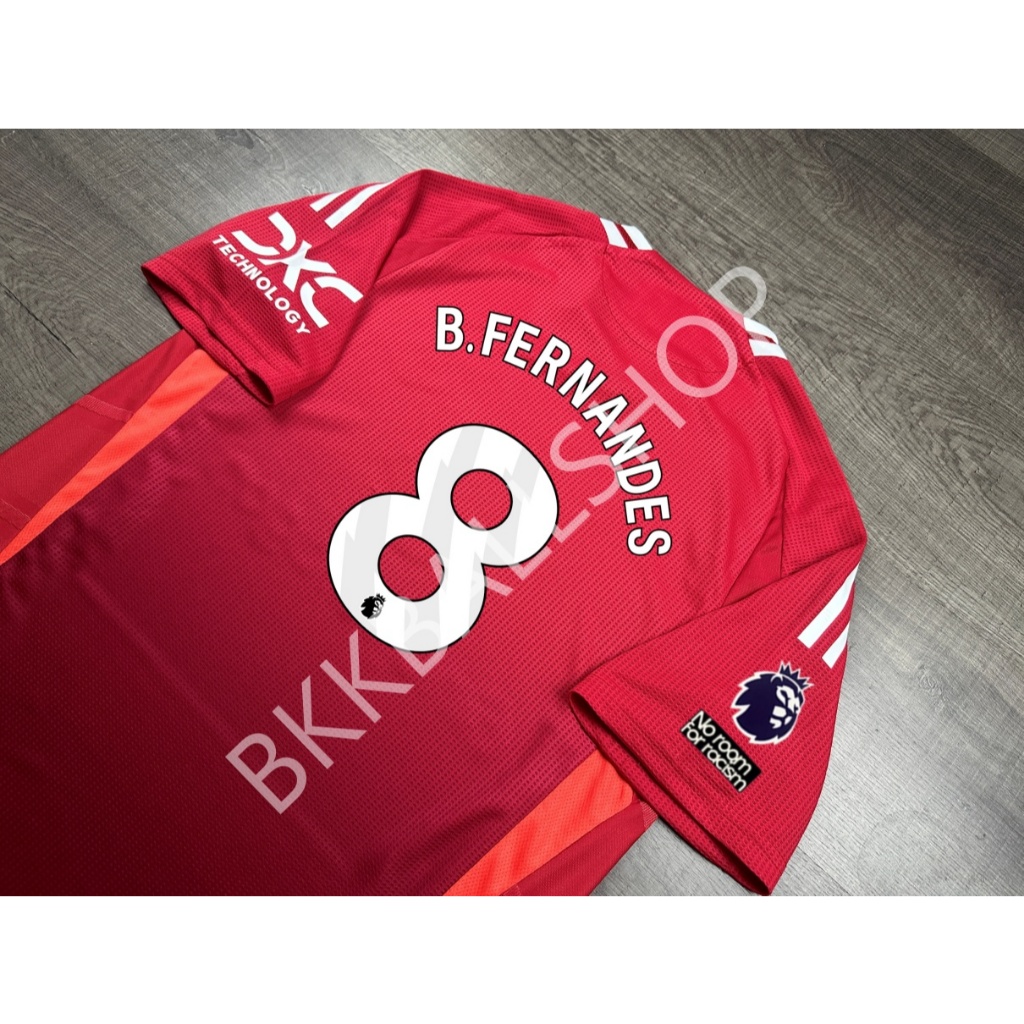 [Player] - เสื้อฟุตบอล แมนยู Home เหย้า 2024/25 อาร์ม EPL 7 MOUNT 8 B.FERNANDES 10 RASHFORD 11 ...