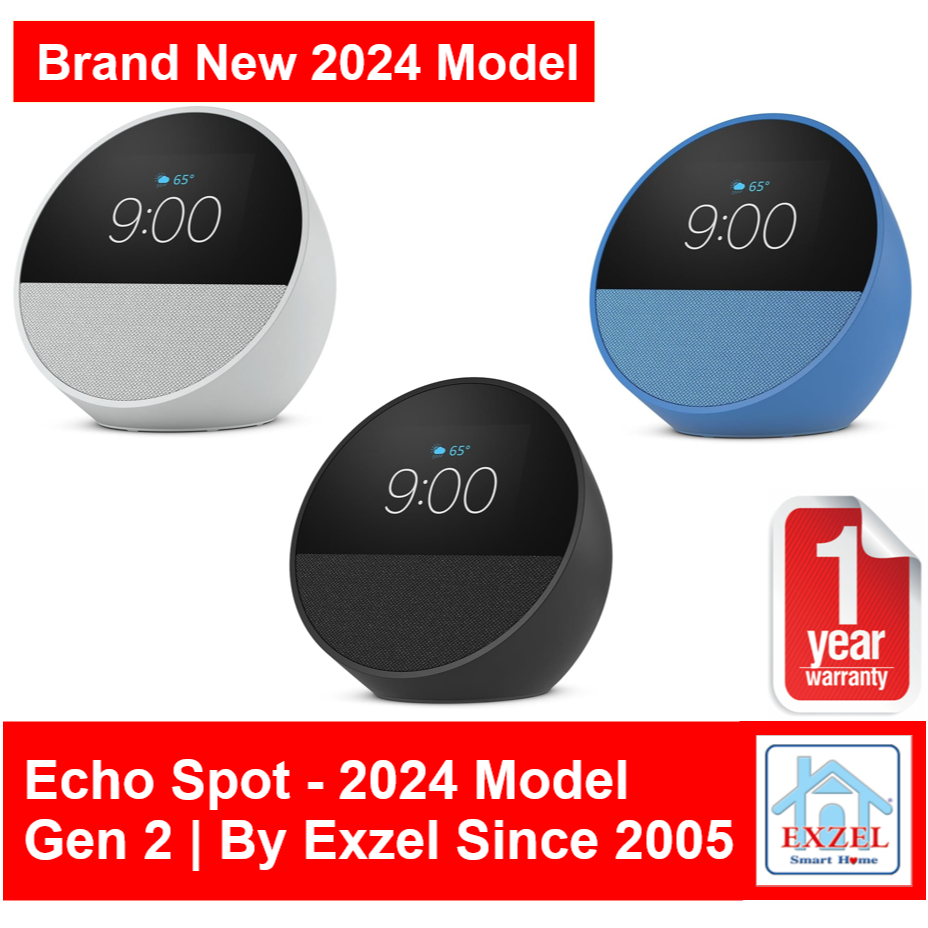 Echo Spot Gen 2 (2nd Gen) 2024 Release - Fast 1 Day Ship from BKK | Amazon Alexa Voice Assistant ...