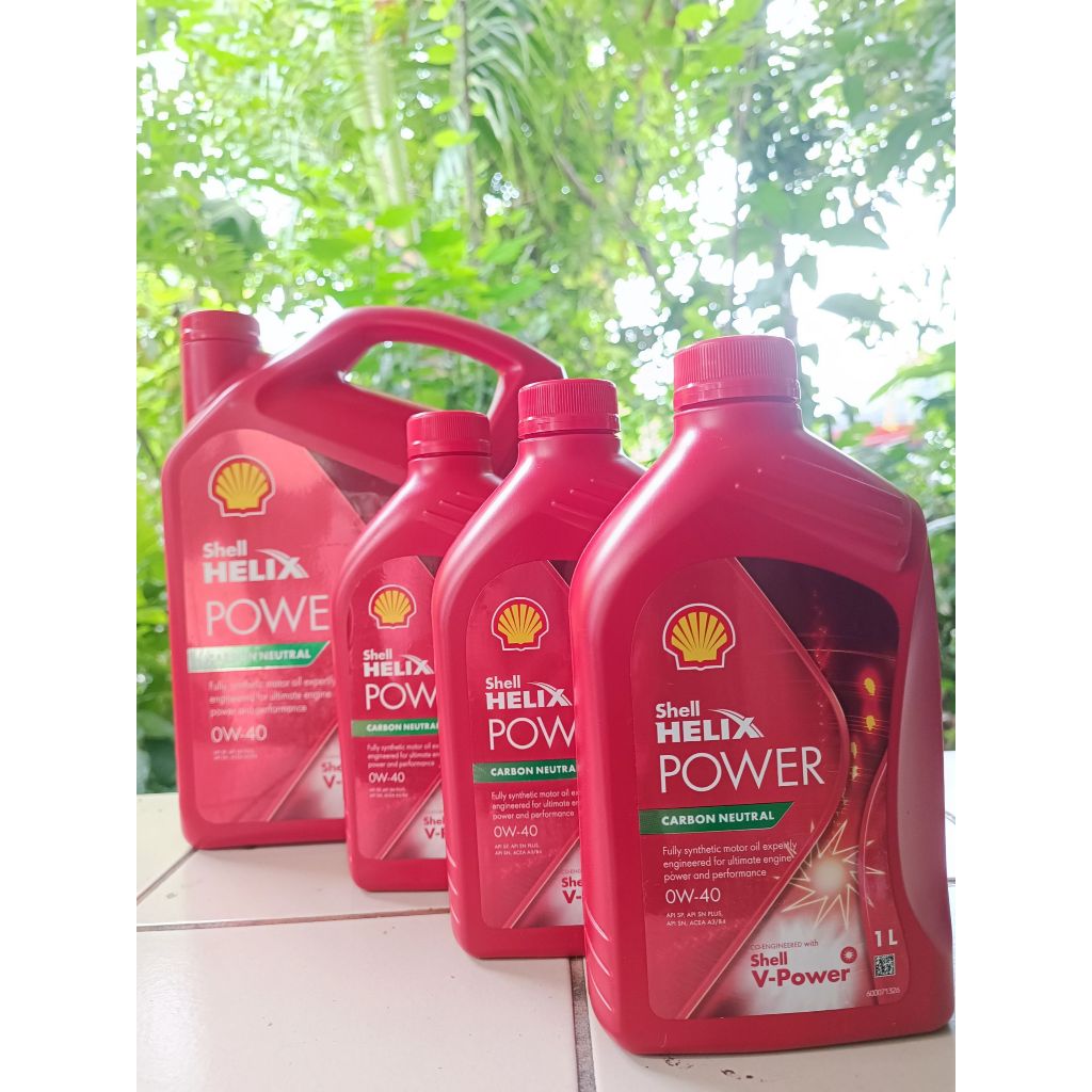น้ำมันเครื่อง shell helix power 0w40 สำหรับเครื่องยนต์เบนซิล | Shopee ...