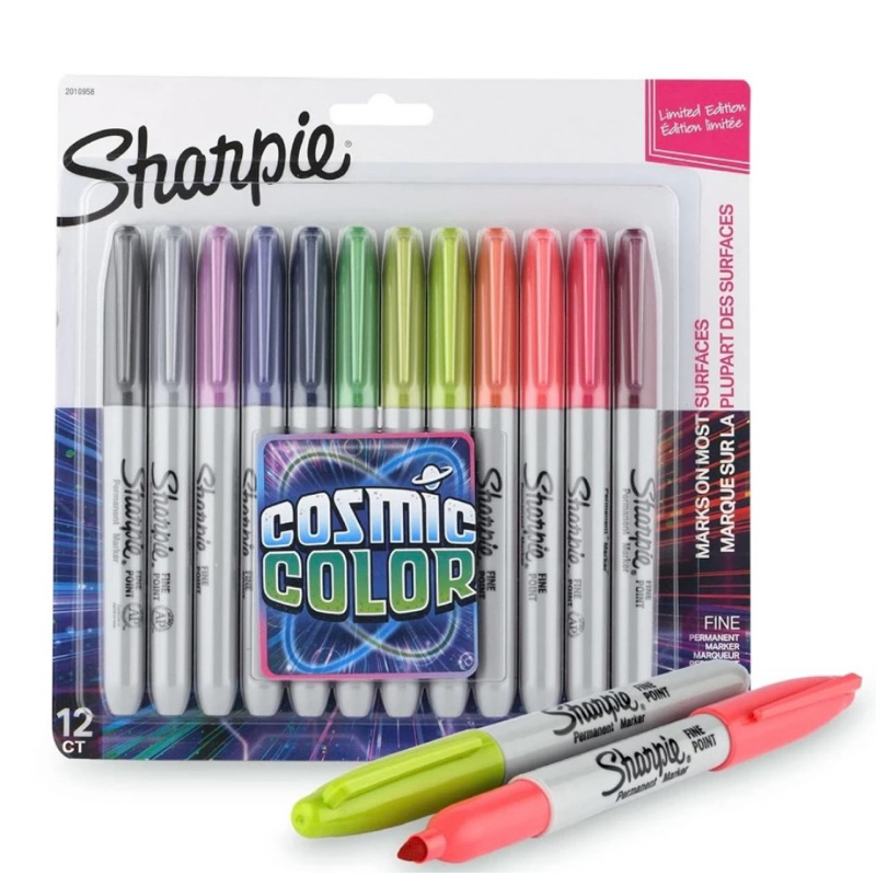 “Sharpie” ปากกามาร์คเกอร์ Cosmic Color (ชุด 12 สี) | Shopee Thailand