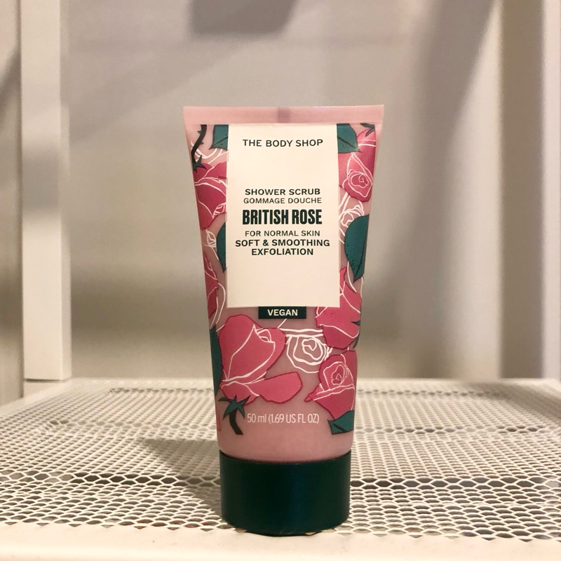 [พร้อมส่ง] The body shop shower scrub British Rose 50ml เดอะ บอดี้ ช็อป ...