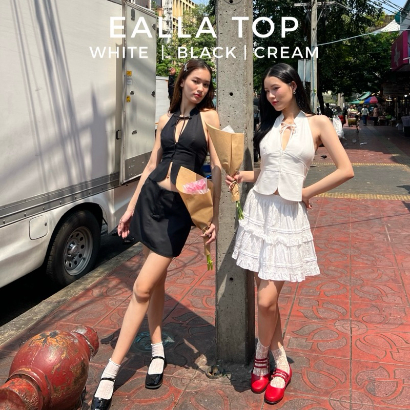 Ealla Top (พร้อมส่ง) | Shopee Thailand