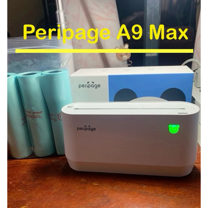 พร้อมส่ง มือสอง เหมือนใหม่ Peripage A9 Max เครื่องปริ้นพกพา พิมพ์สติกเกอร์ พิมพ์ใบปะหน้า พร้อม ...