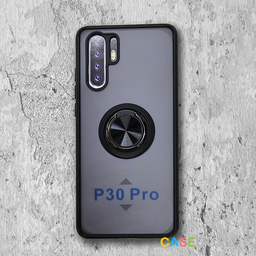 เคส Huawei P30 pro P30pro TPU ใสขุ่น ขอบสี แหวน ตั้งได้ ติดที่ตั้ง แม่เหล็กได้ เคสขอบสี ติดแหวน ...
