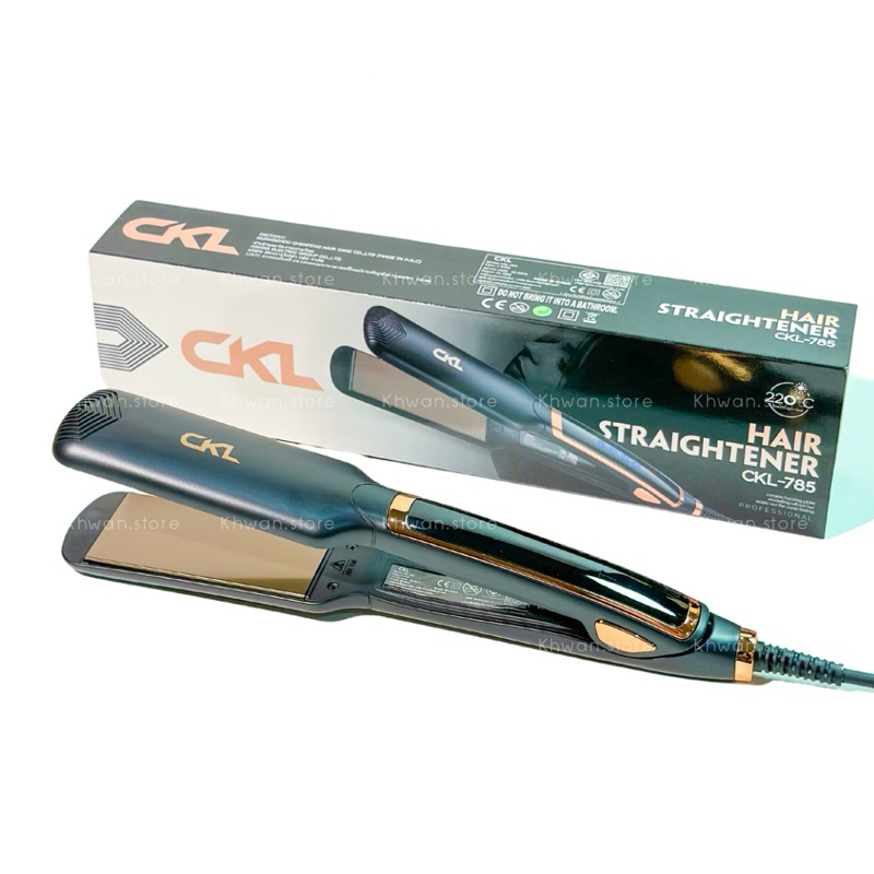 CKL-785 เครื่องหนีบผมแผ่นเซรามิค หนีบลื่นผมเงา แผ่นรีดหน้ากว้างพิเศษ | Shopee Thailand