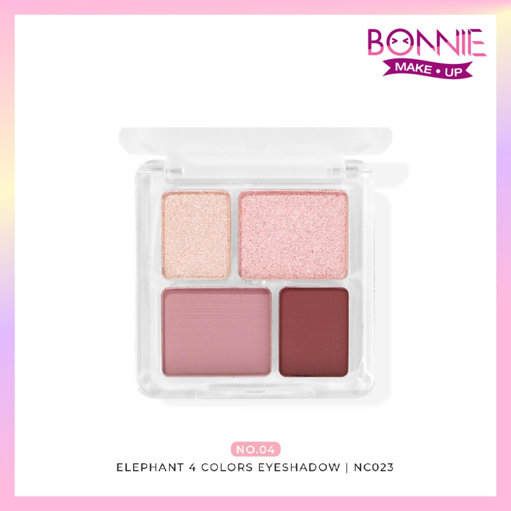 นีคาร่า NC023 อายแชโดว์มินิ พาเลตแต่งตาที่น่ารักน่าใช้ที่สุด ของแท้ 100% NEE NI COO ELEPHANT 4 ...