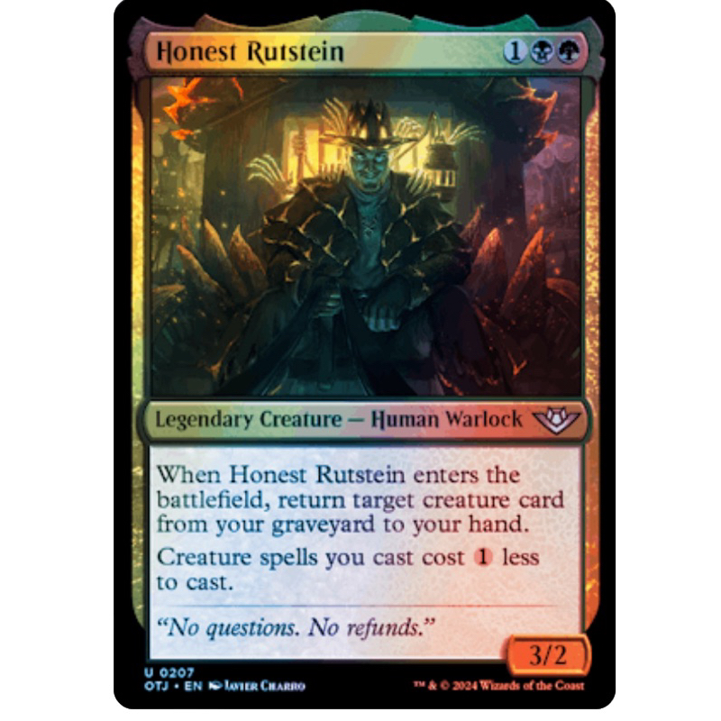 Outlaws of Thunder Junction Foil: Honest Rutstein | Shopee Thailand
