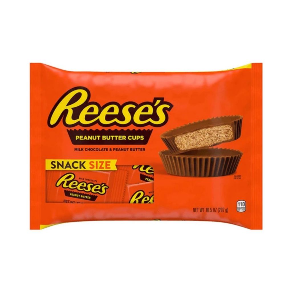 Reese's Peanut Butter Cups Snack Size ช็อคโกแลตทรงถ้วยคัพสอดไส้เนยถั่ว ...