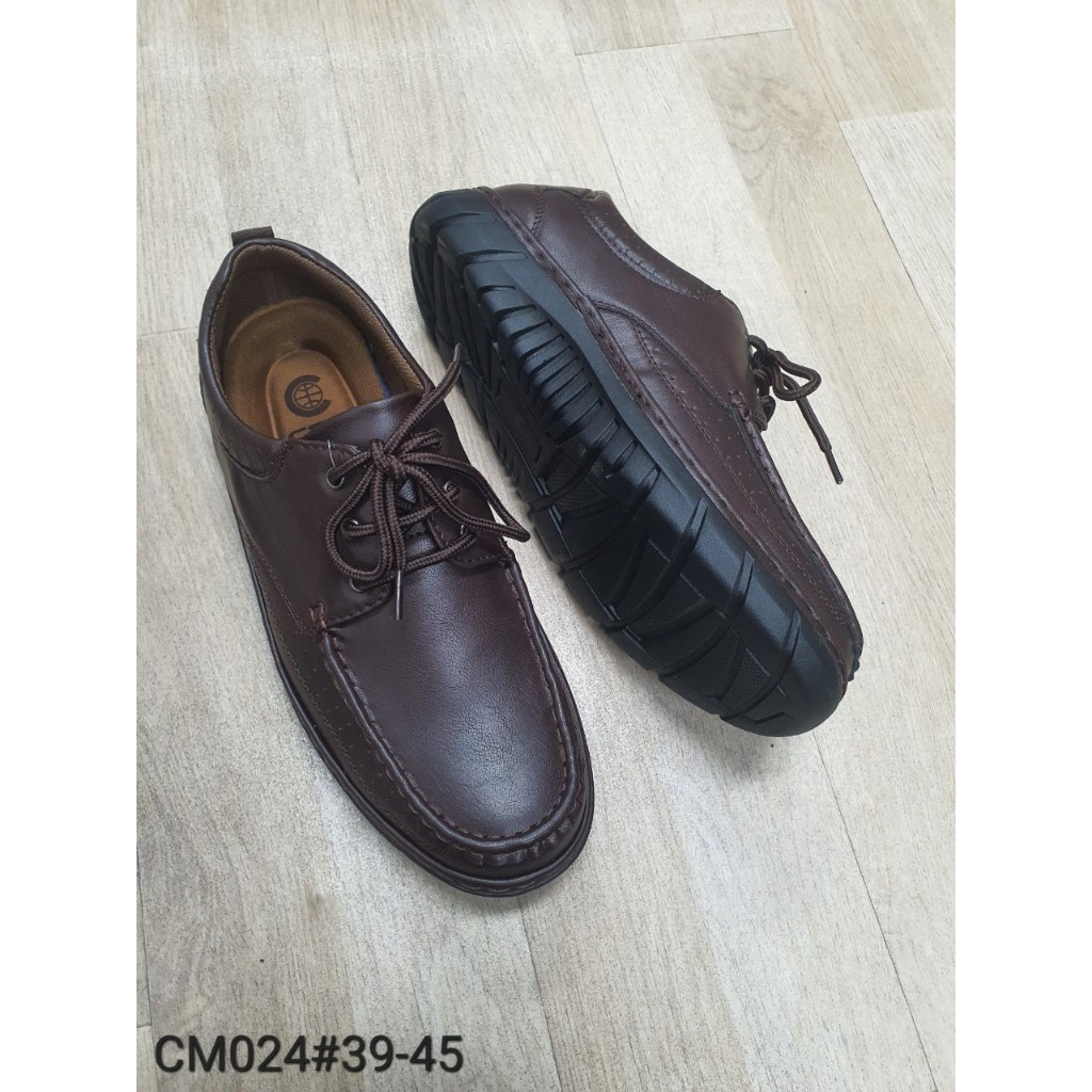 CM024รองเท้าหนังผูกเชือกผู้ชายมี3สีแทน(น้ำตาลอ่อน)น้ำตาลดำ | Shopee ...