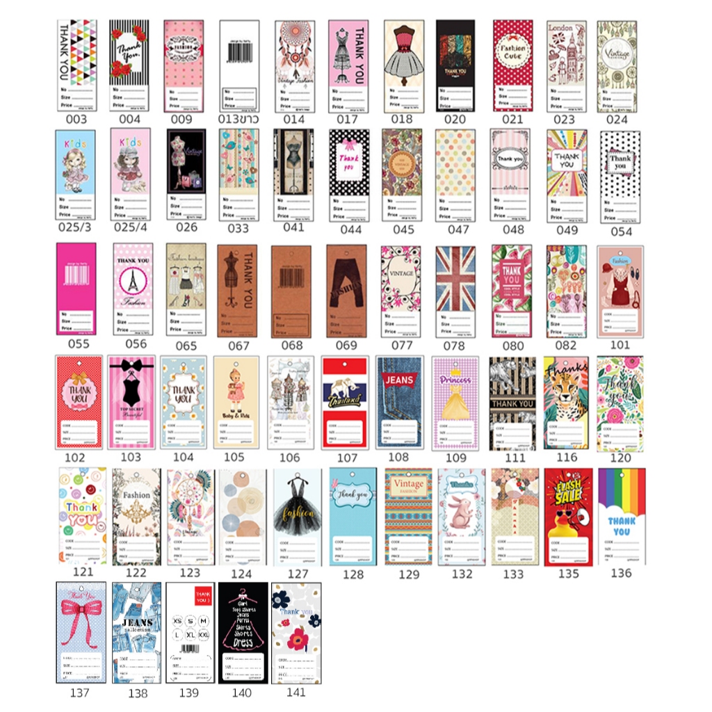!!โปร5ก้อน Price tag (500ใบ ก้อนละ100ใบ) ป้ายราคา Pricetag ป้ายห้อย ...