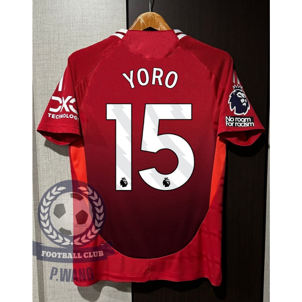 New !! เสื้อแมนยู Player เกรดนักเตะ Home ชุดเหย้า ปี 24/25 ฟลูออฟชั่น EPL ชื่อเบอร์นักเตะ-ครบทุก ...