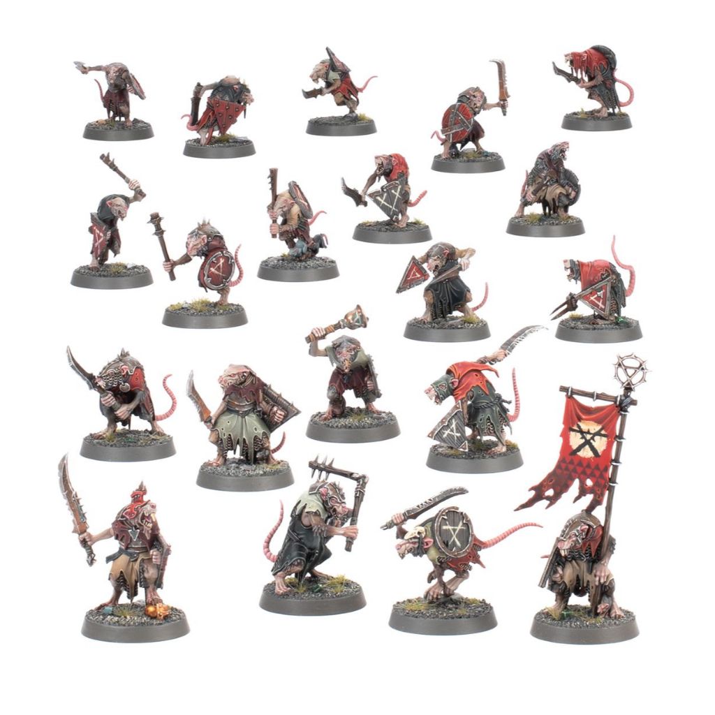 Warhammer AOS : Skaven : Clanrats x 20 ( New Models ) | Shopee Thailand