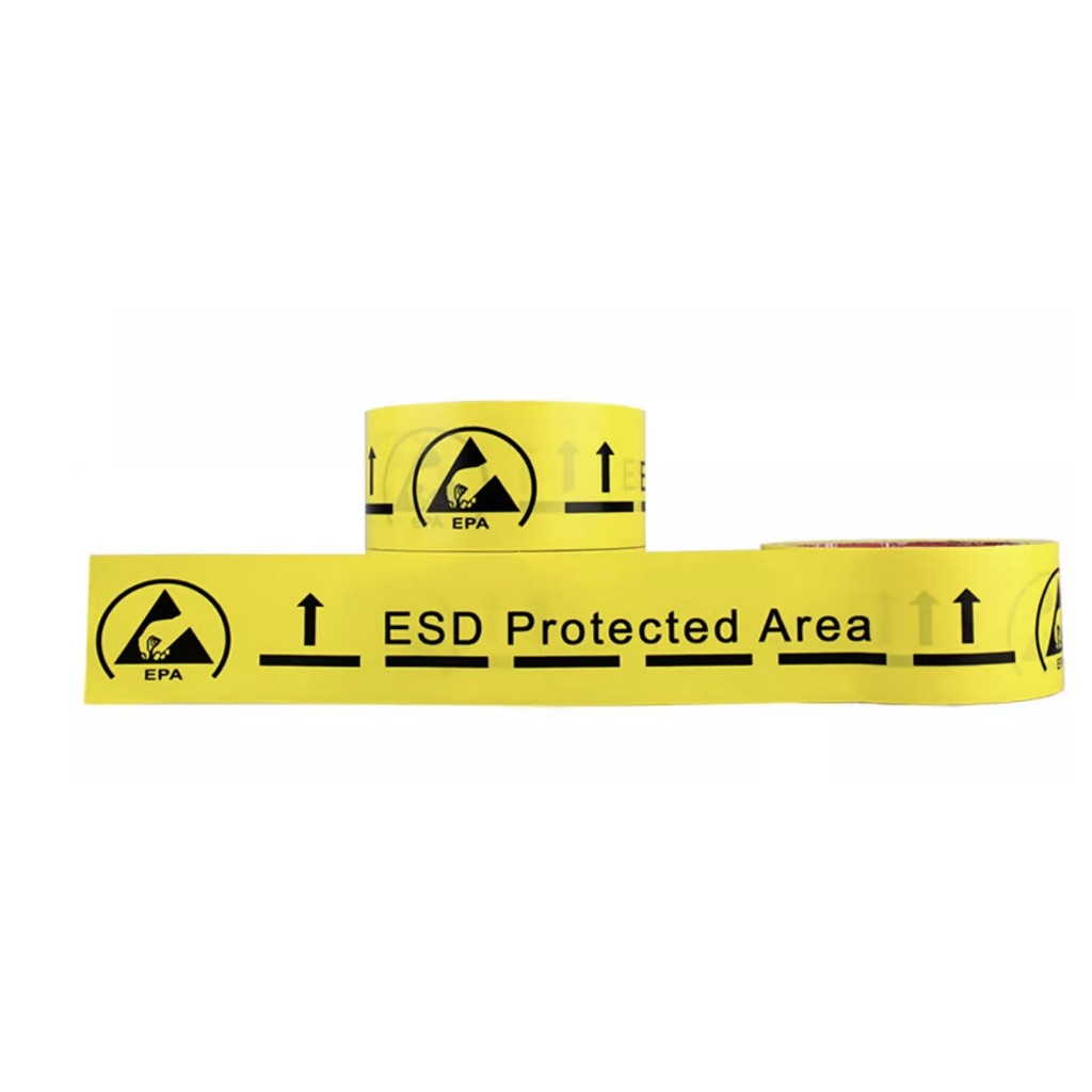 ESD Warning Packing Tape 48mm.x 45meters Yellow | Shopee Thailand