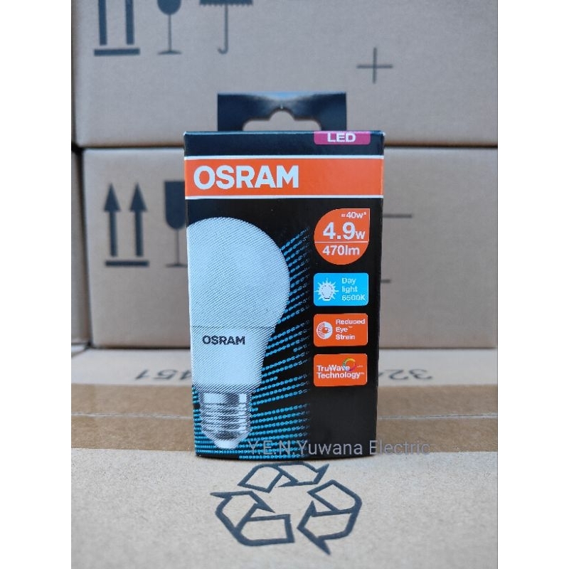 OSRAM หลอดไฟ LED VALUE CLASSIC A 4.9 วัตต์ แสงขาว(Daylight)ขั้วE27 | Shopee Thailand