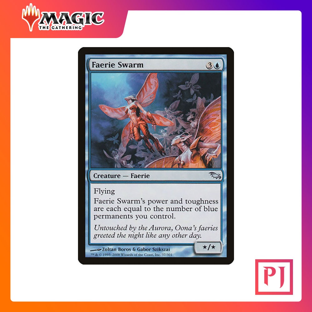 [MTG] Faerie Swarm [SHM] [BLUE] [UNCOM] [NORMAL] [ENG] (การ์ดเมจิค ...