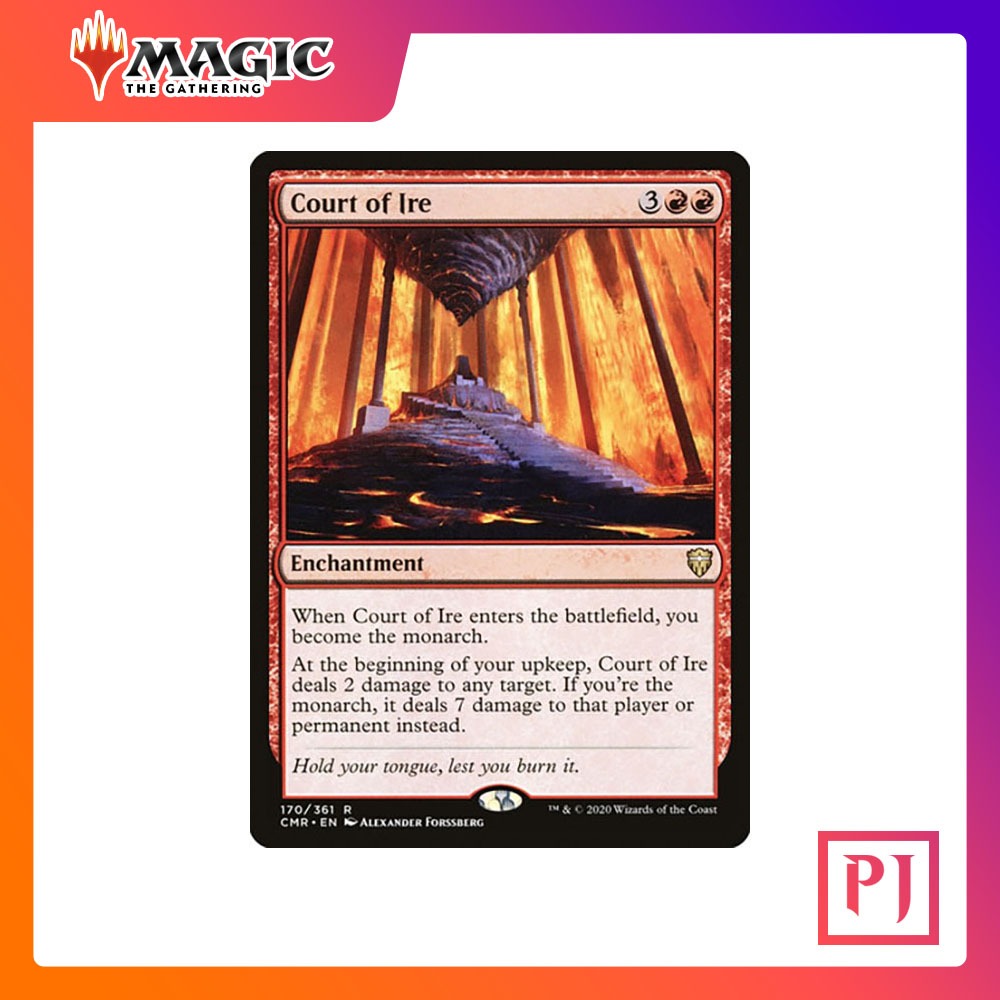 [MTG] Court of Ire [CMR] [RED] [RARE] [NORMAL] [ENG] (การ์ดเมจิค ...