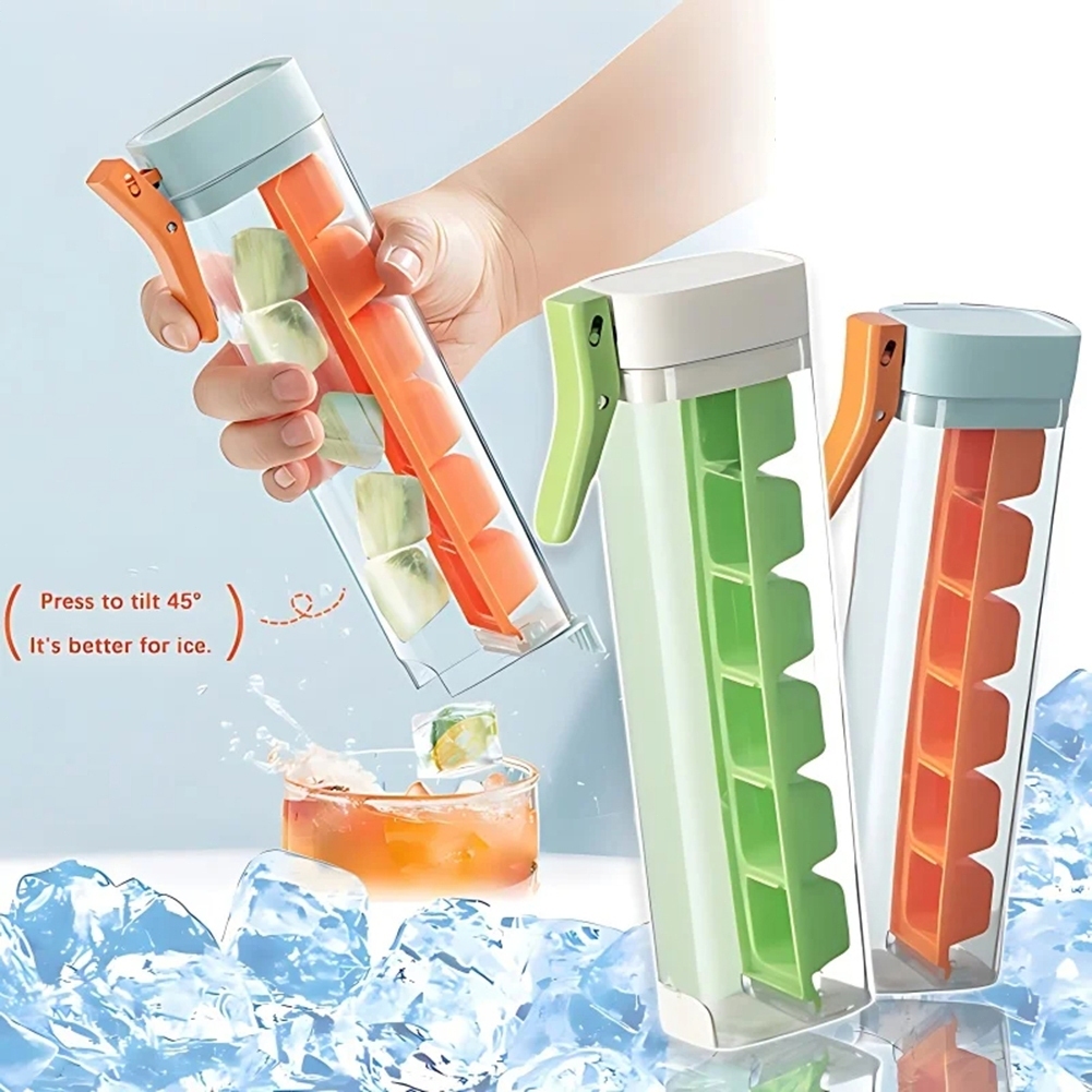 Mini Ice Cube Tube Mold Easy Push และ Pop Out Ice Tube ทำถาดถาดน้ำแข็ง ...