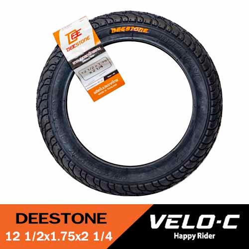 ยางนอกจักรยาน DEESTONE 12x 1/2x1.75x2 1/4ดอกเรียบ (47-203) | Shopee ...