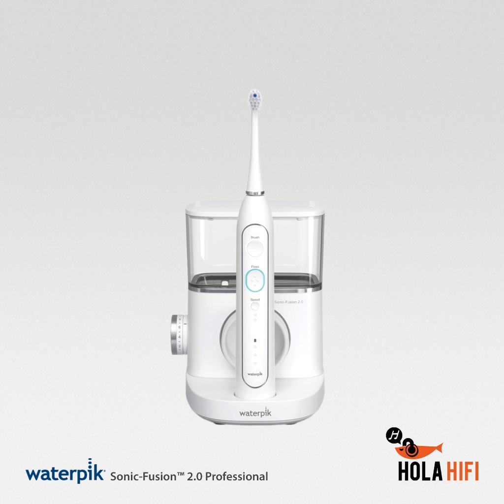 แปรงสีฟันไฟฟ้า พร้อมเครื่องฉีดน้ำทำความสะอาดฟัน Waterpik Sonic-Fusion ...
