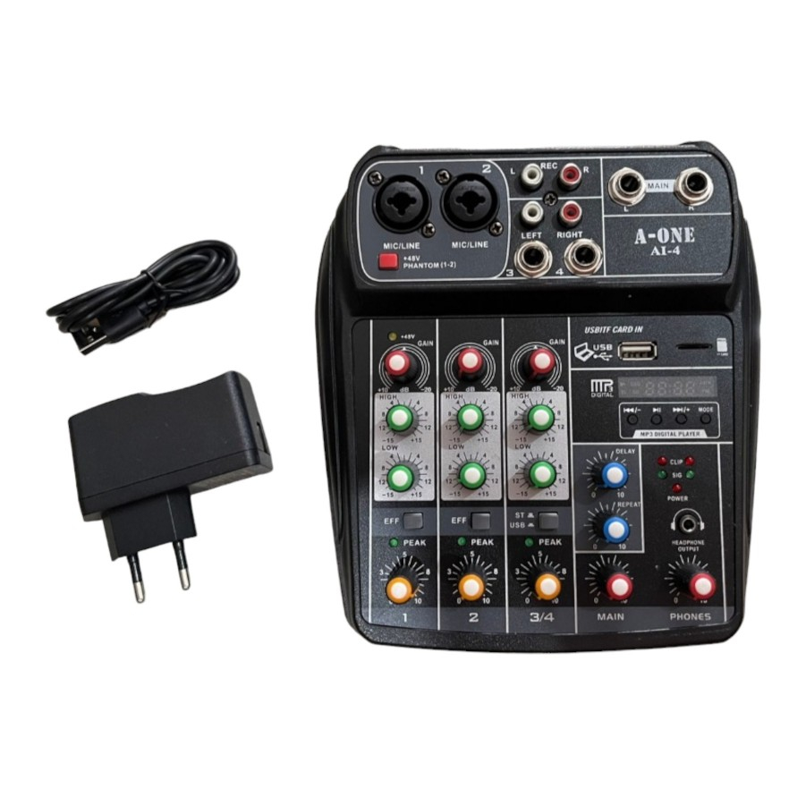 Mixer มิกเซอร์ a-one Ai-4 สเตอริโอมิกเซอร์4ช่อง บลูทูธได้แท้เกรด A เล่น ...