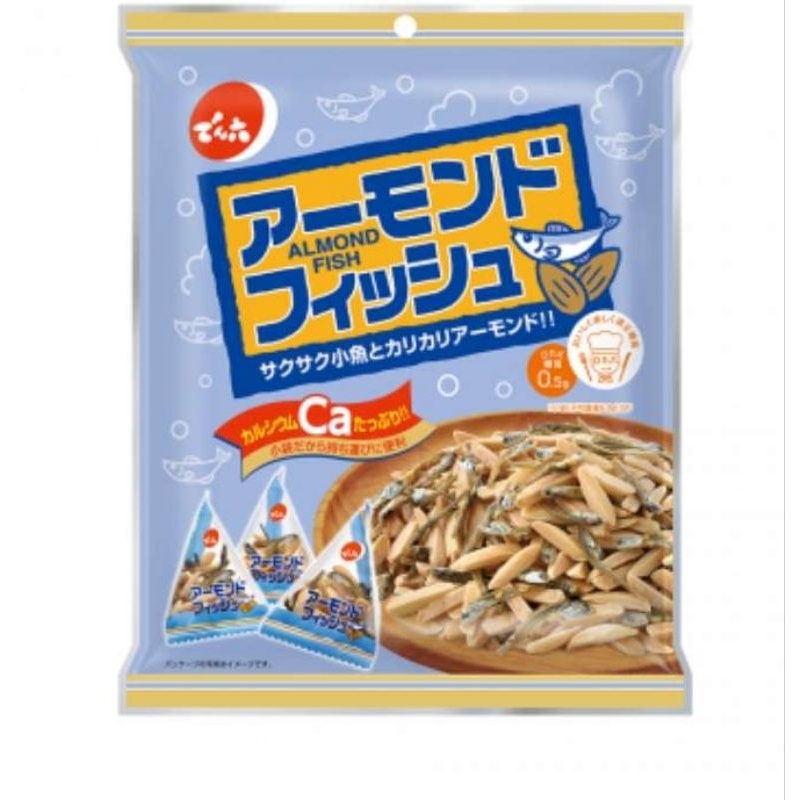 [ถุงใหญ่72g ] Denroku Almond & Fish อัลมอนด์และปลาตัวเล็ก อัลมอนด์ผสม ...
