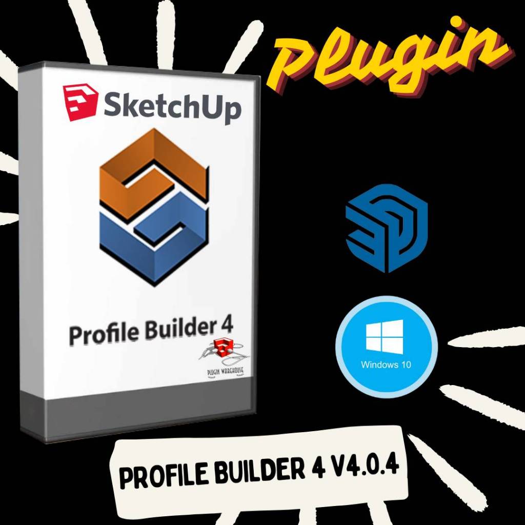 🍉Profile Builder 4 v4.0.4 | Plugin for Sketchup 2022-2025🍉 | Shopee Thailand