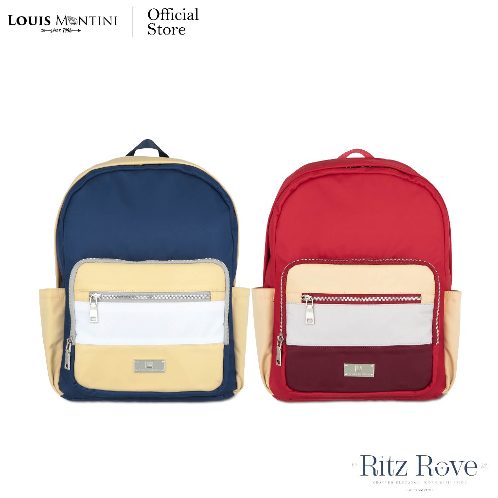 Louis Montini (Ritz Rove) กระเป๋าเป้สะพายหลัง ผ้าไนล่อน Unisex Backpack ...