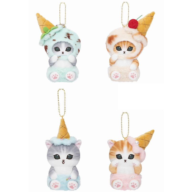 [Direct from Japan] mofusand Cat Plush doll Keychain Ice Cream Nyan ...