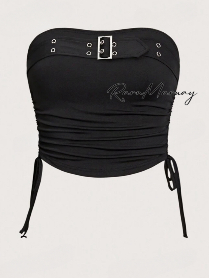 เกาะอก รูดด้านข้าง ตกแต่งหัวเข็มขัด R0323 | Shopee Thailand