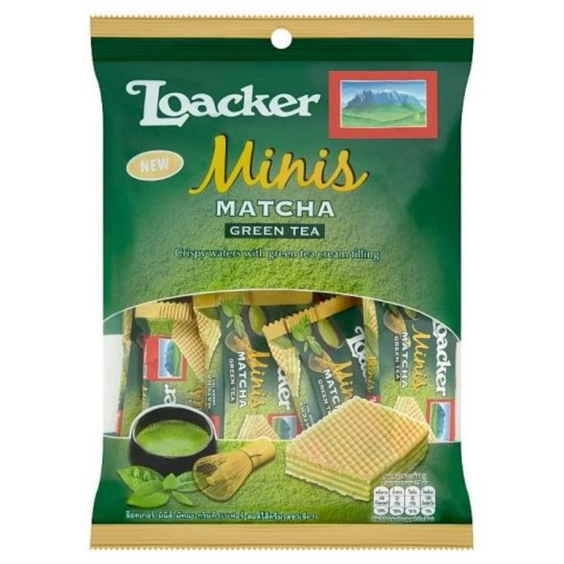 Loacker Mini Matcha Green Tea เวเฟอร์มัทฉะกรีนที ขนาด 80 กรัม | Shopee ...