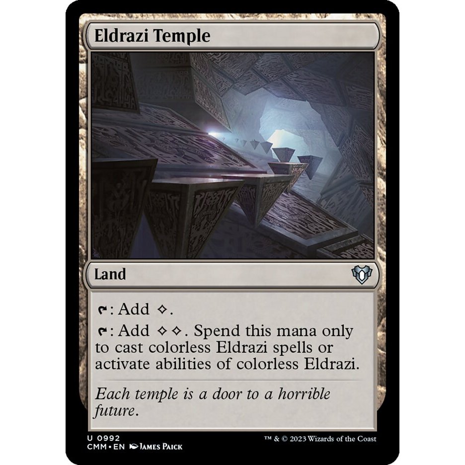 Eldrazi Temple การ์ด Magic The Gathering ของแท้ จากรุ่น Commander ...