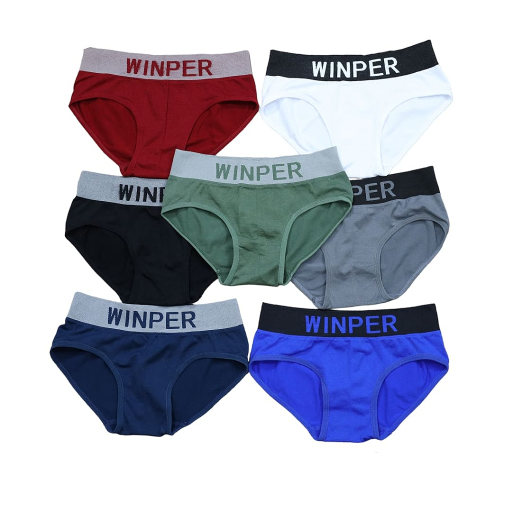 กางเกงชั้นในเด็กเอว 20-26 นิ้ว ผ้าทอ ผ้านิ่มใส่สบาย แบรนด์ WINPER (W5 ...