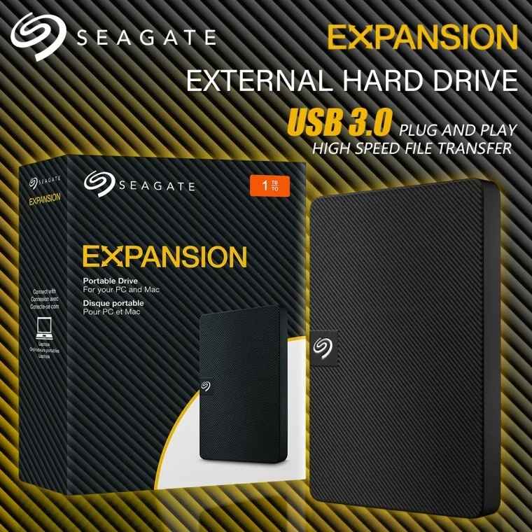 Seagate 2tb external harddisk 1tb Expansion portable drive hdd ฮาร์ดไดรฟ์ภายนอก USB 3.0 2.5 ...