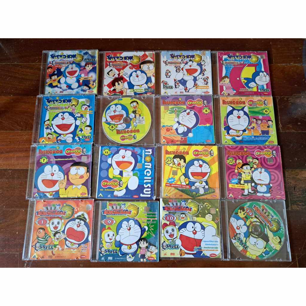 VCD วีซีดี การ์ตูน Doraemon โดราเอมอน คละหลายแผ่น (มือ 2) ชุด 1 ...