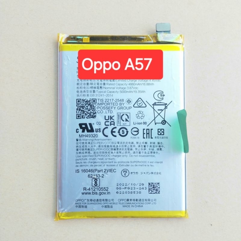 แบตเตอรี่ใช้สำหรับ OPPO A57(CPH2387) | Shopee Thailand