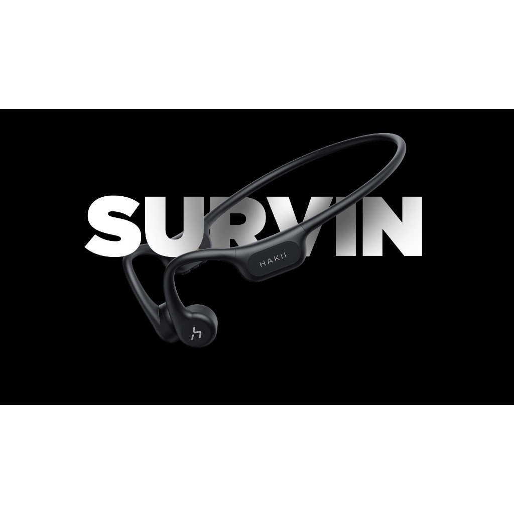 Hakii รุ่น Survin หูฟังสำหรับว่ายน้ำ หูฟังบลูทูธ หูฟังออกกำลังกาย มีเมม ...