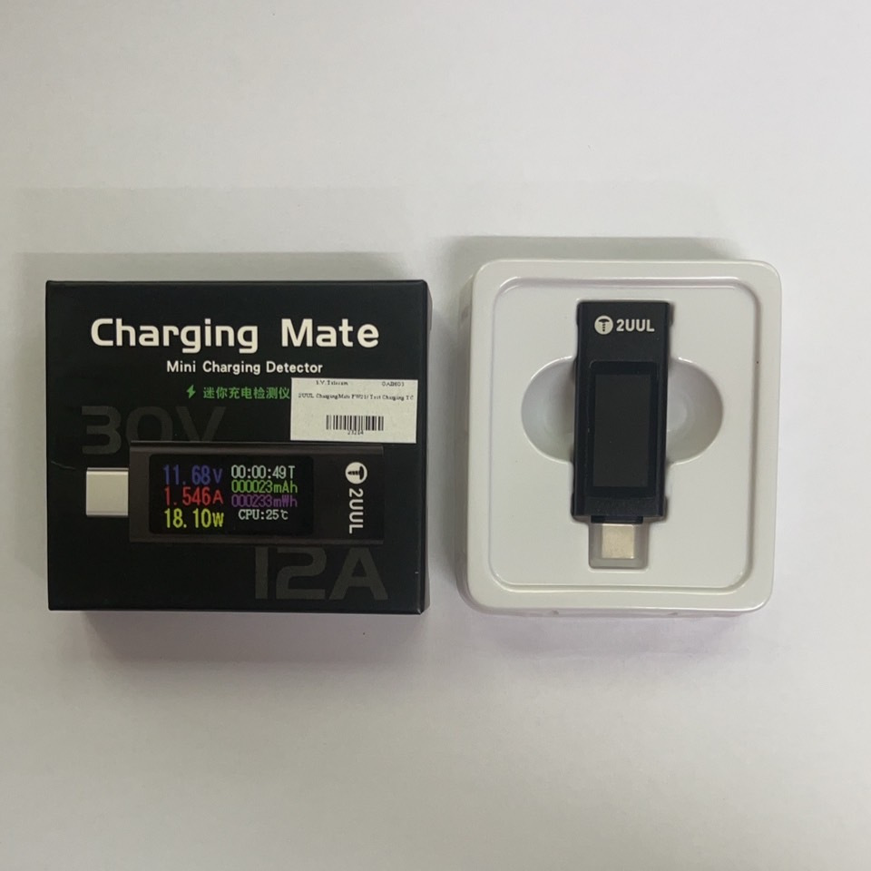 2UUL Charging Mate USB เครื่องตรวจจับทดสอบแรงดันไฟฟ้ากระแสไฟความจุไฟฟ้า | Shopee Thailand