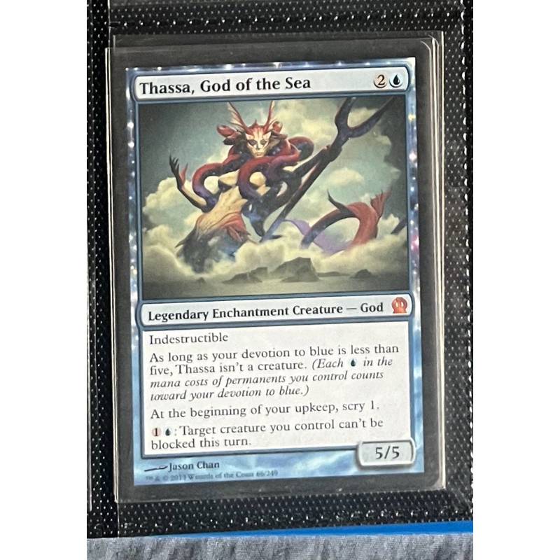 การ์ด MTG Thassa, God of the Sea Blue EDH Magic the Gathering รุ่น THS ...