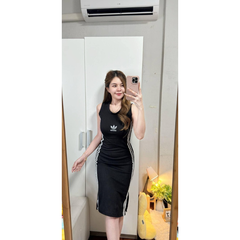 Phapassz - เดรสสุดปัง ดีเทลสวยเท่แต่งแถบ ติดอะไหล่แน่นๆ อย่างสวย Metda | Shopee Thailand