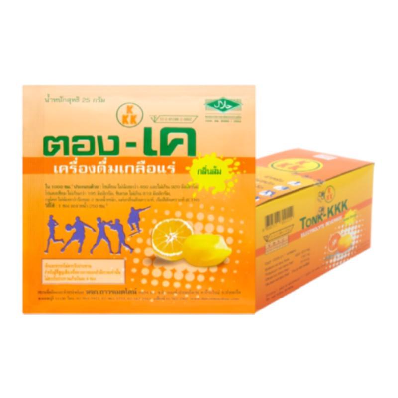 ตอง-เค เครื่องดื่มเกลือแร่ กลิ่นส้ม 25 ก. x 25 / TONK-K Electrolyte ...