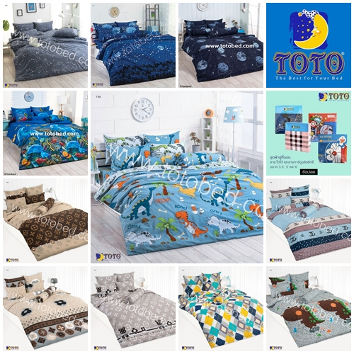 ผ้าปูที่นอนโตโต้ TOTO ขนาด 3.5 5 6 ฟุต ไม่รวมนวม Character TT561 TT595 TT655 TT672 TT716 TT748 ...